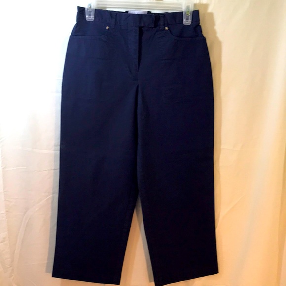 Sag Harbor | Pants & Jumpsuits | Navy Blue Petite Capris | Poshmark